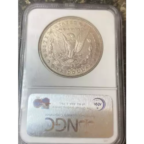 1890-CC Morgan Silver Dollar NGC AU-53 CC VAM-4 TAIL BAR - Quad City Coin Co